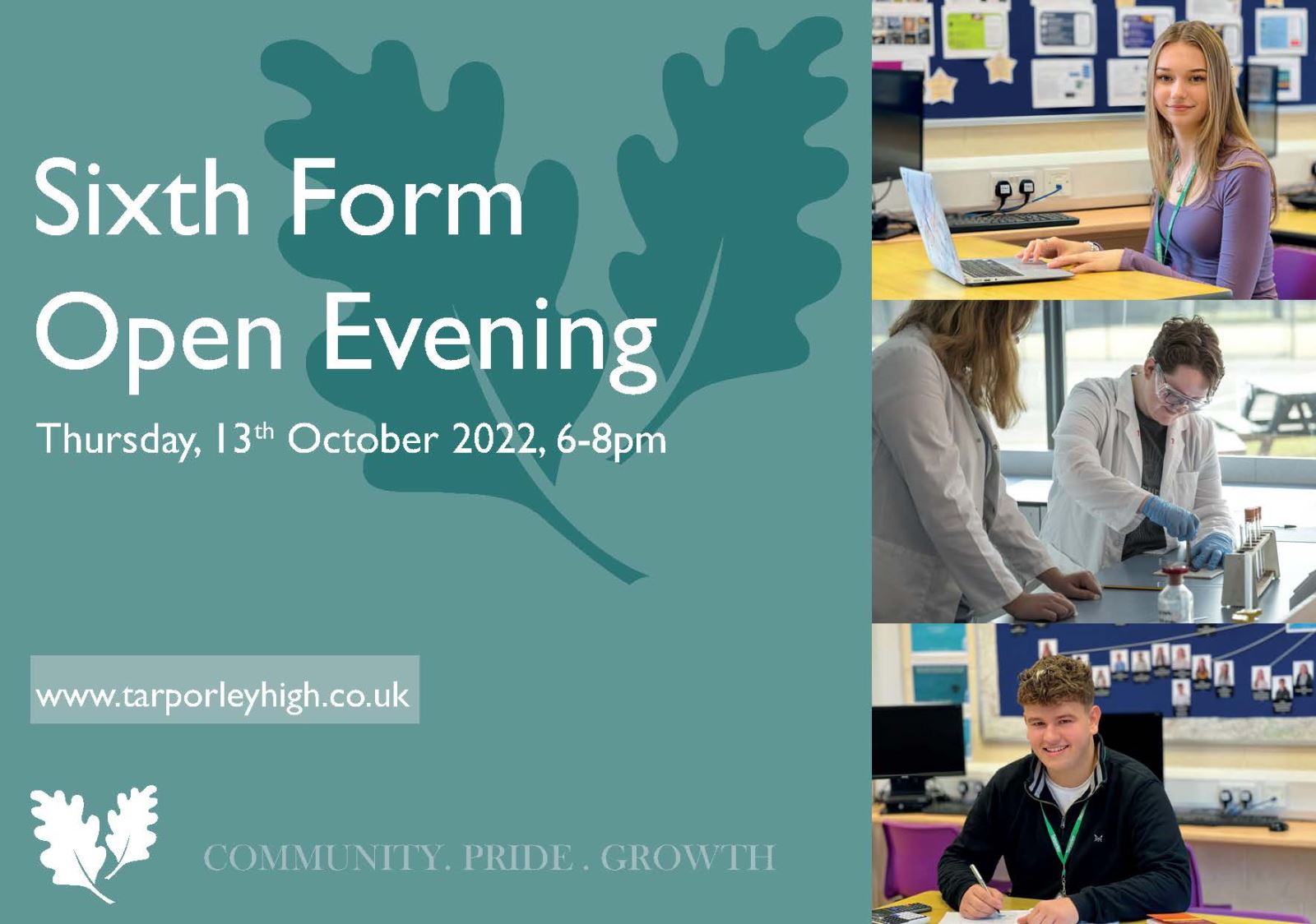 Sixth Form Open Evening | Tarporley High School